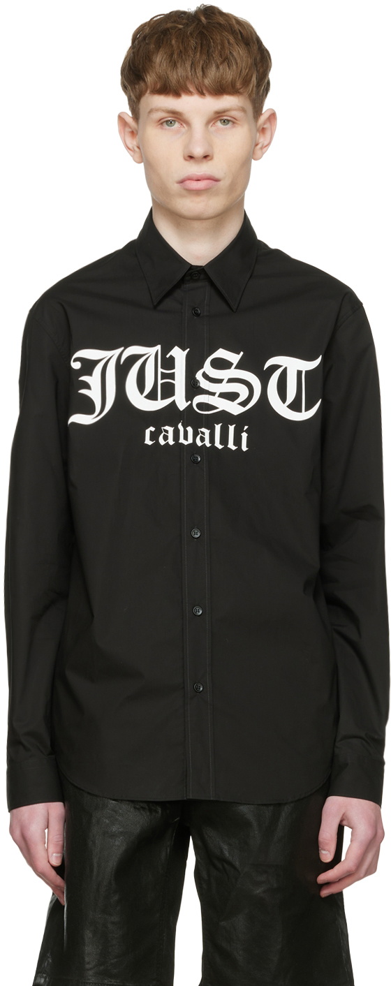Just Cavalli Black David Shirt Just Cavalli