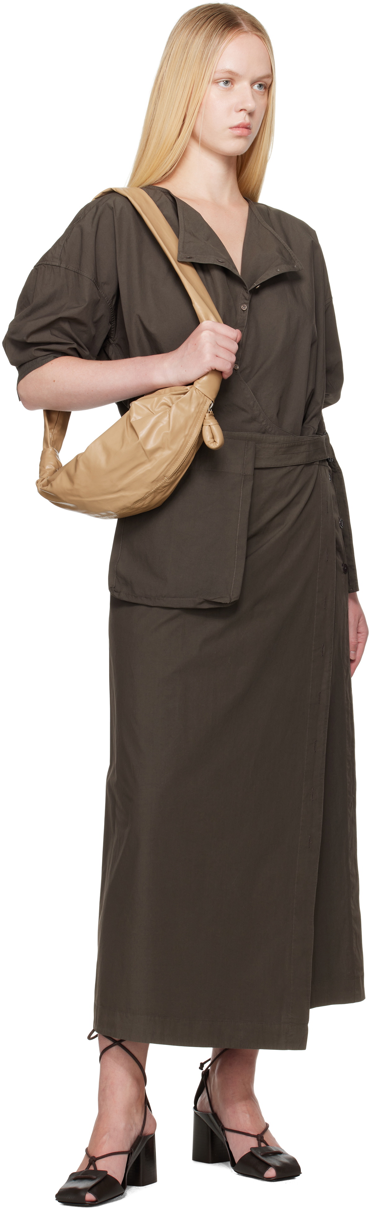 LEMAIRE Brown Opanka 80 Heels Lemaire