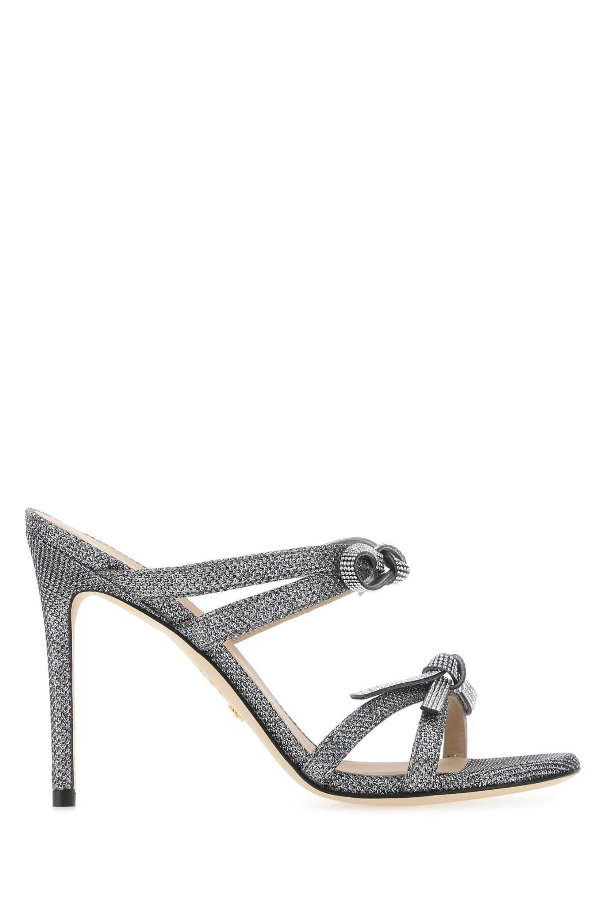 Stuart Weitzman Multicolor Fabric Sw Bow Mules Stuart Weitzman