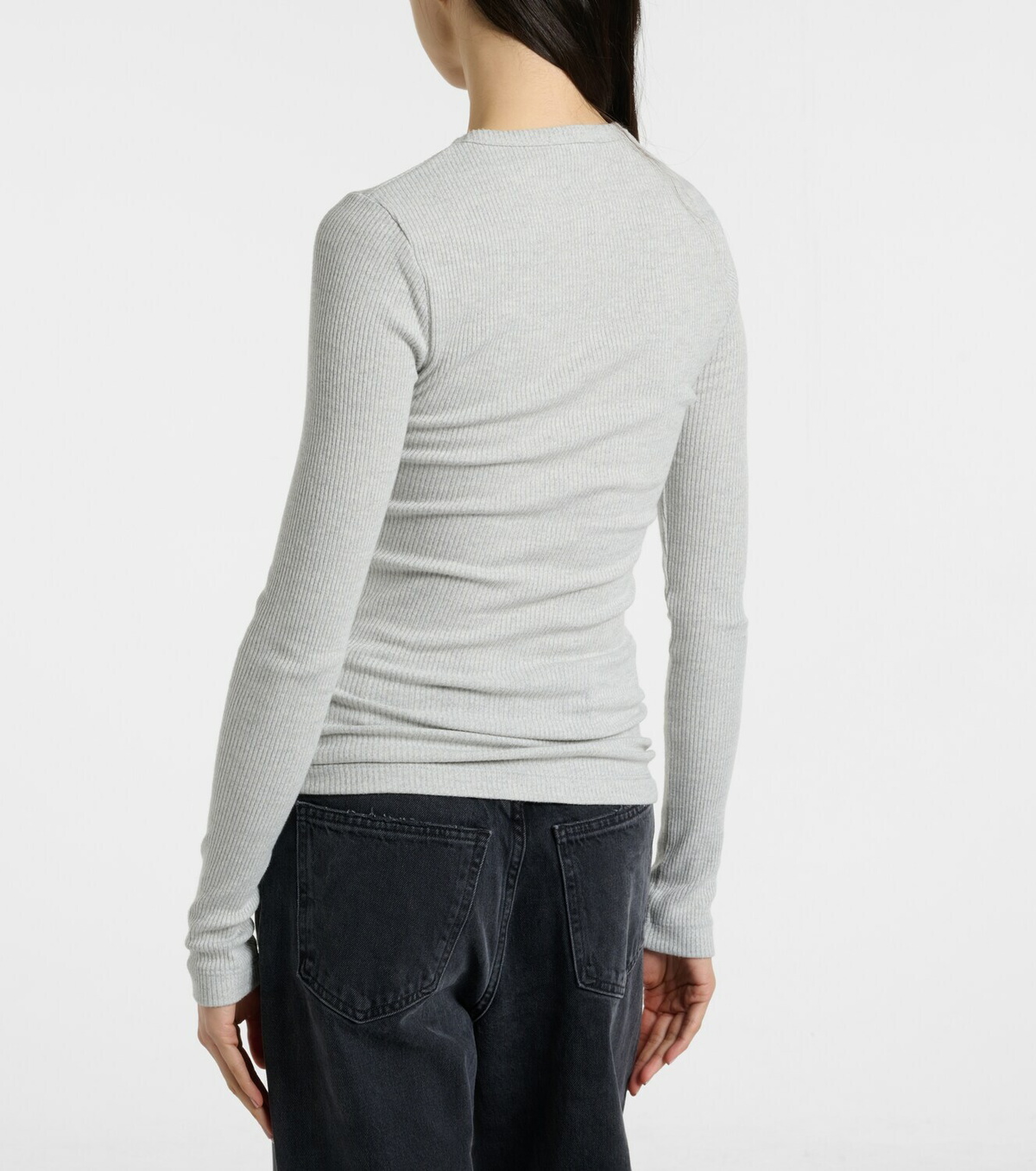 Agolde Delphi ribbed-knit top AGOLDE