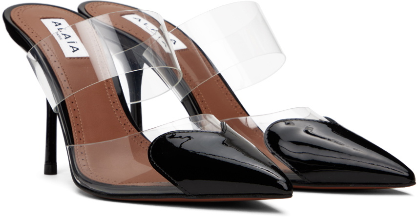 ALAÏA Black Heart Mules ALAÏA