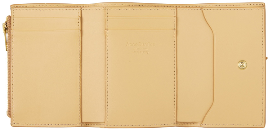 Acne Studios Beige Musubi Folded Wallet Acne Studios