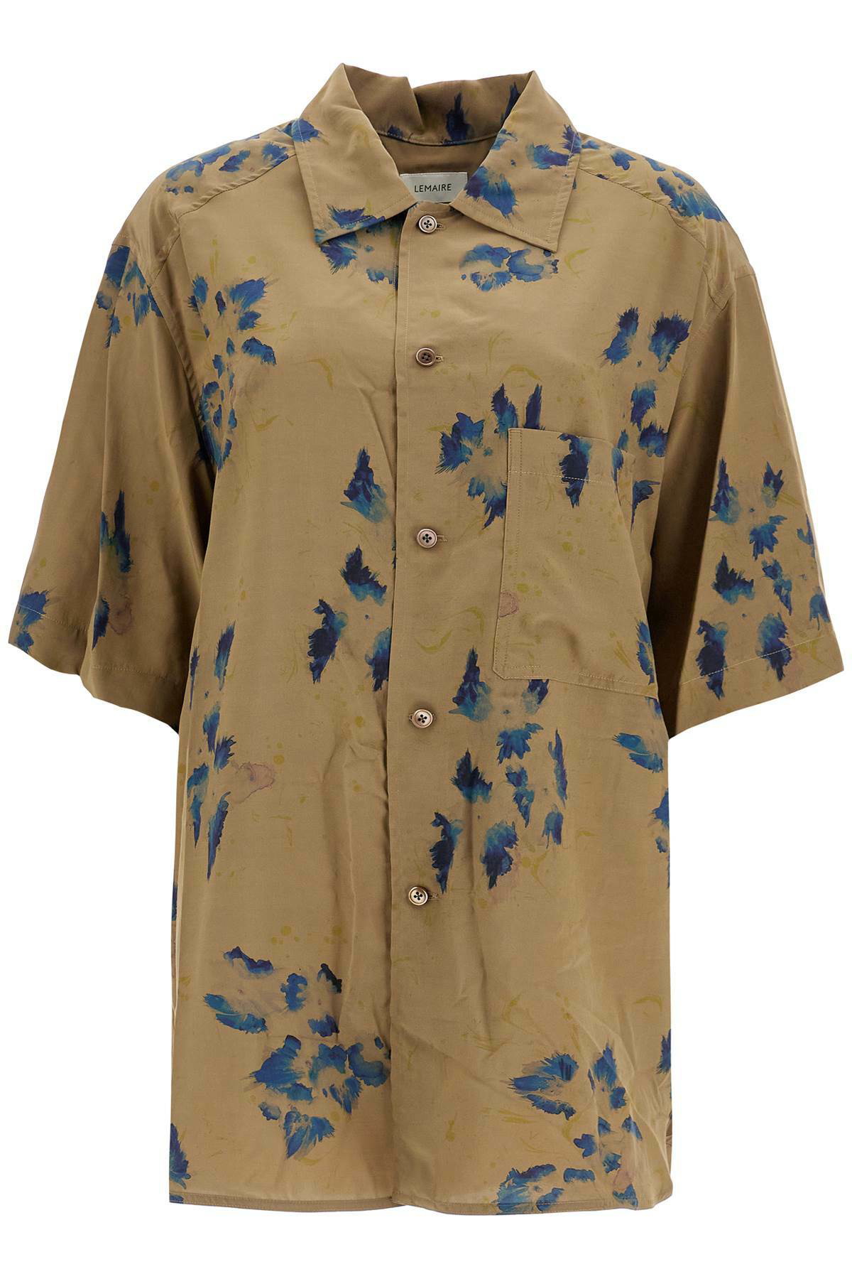LEMAIRE oversized floral shirt Khaki Lemaire