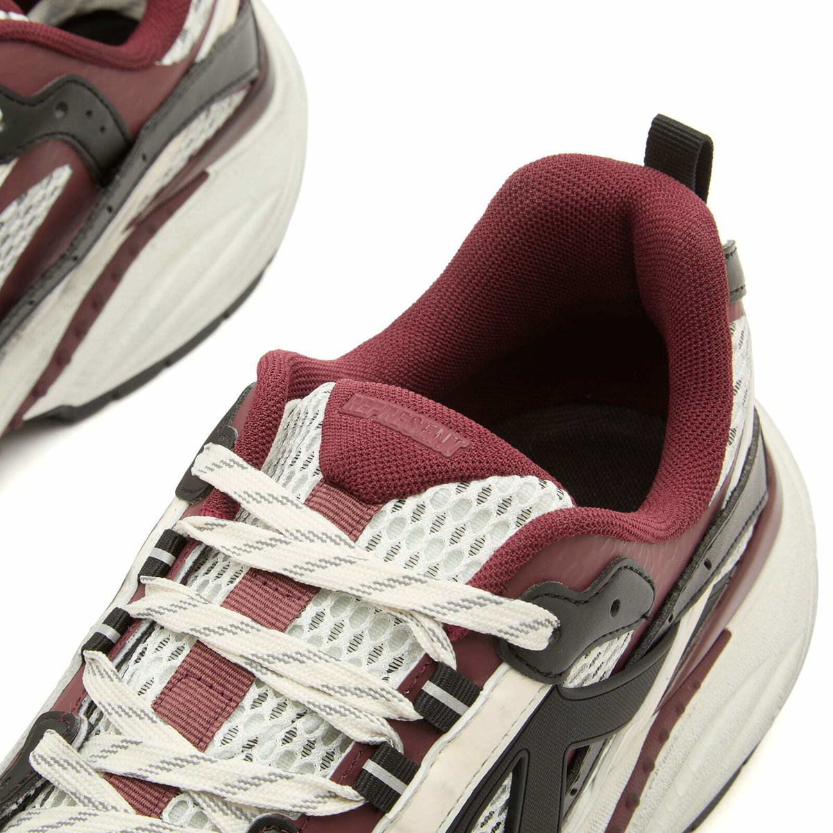 Represent Men's Storm Distressed Runner in Maroon Represent