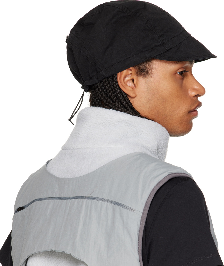 Hyein Seo Black Shirring Cap Hyein Seo