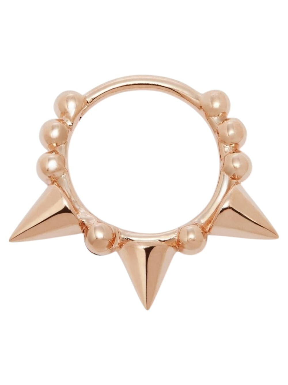 MARIA TASH 18K Rose Gold Triple Spike Hoop Earring Maria Tash