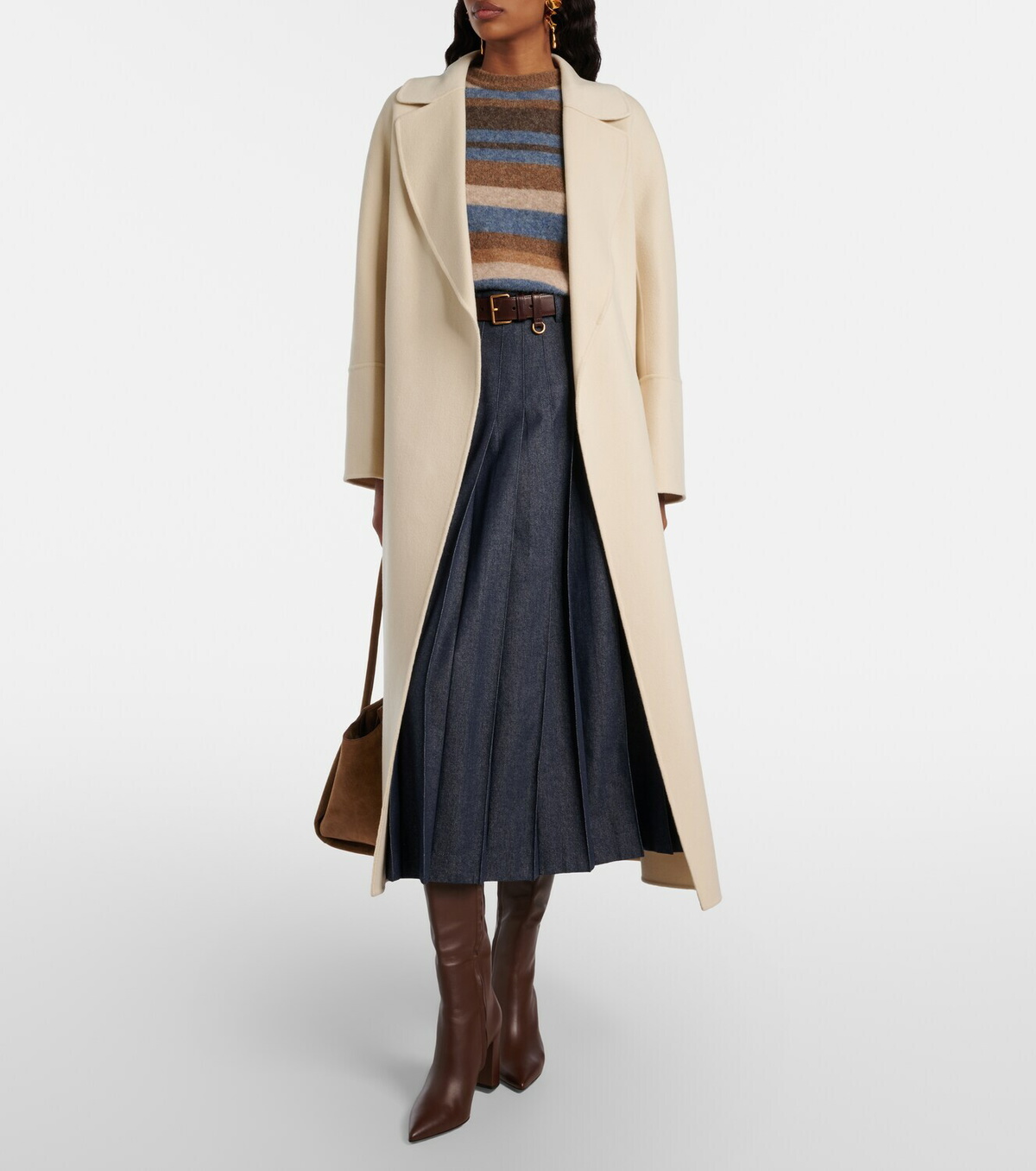 'S Max Mara Elisa virgin wool wrap coat S Max Mara