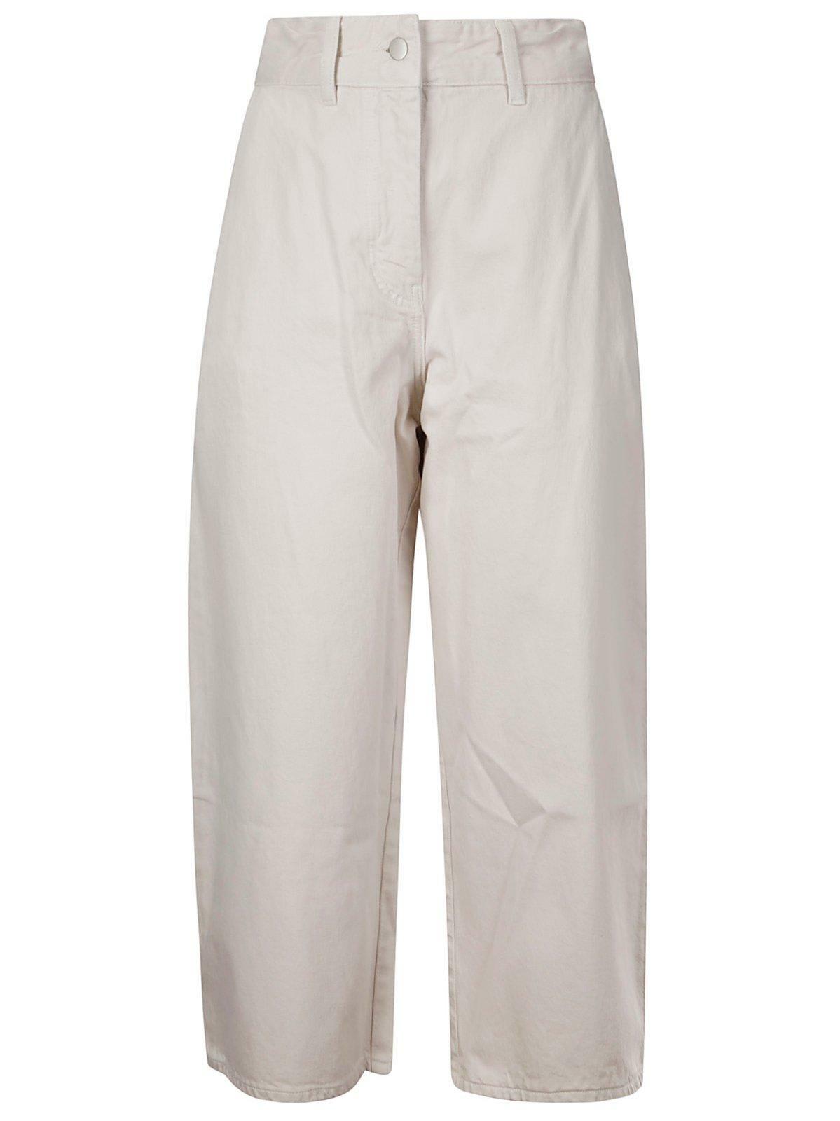 Studio Nicholson Logo Patch Cropped Wide-leg Jeans Studio Nicholson