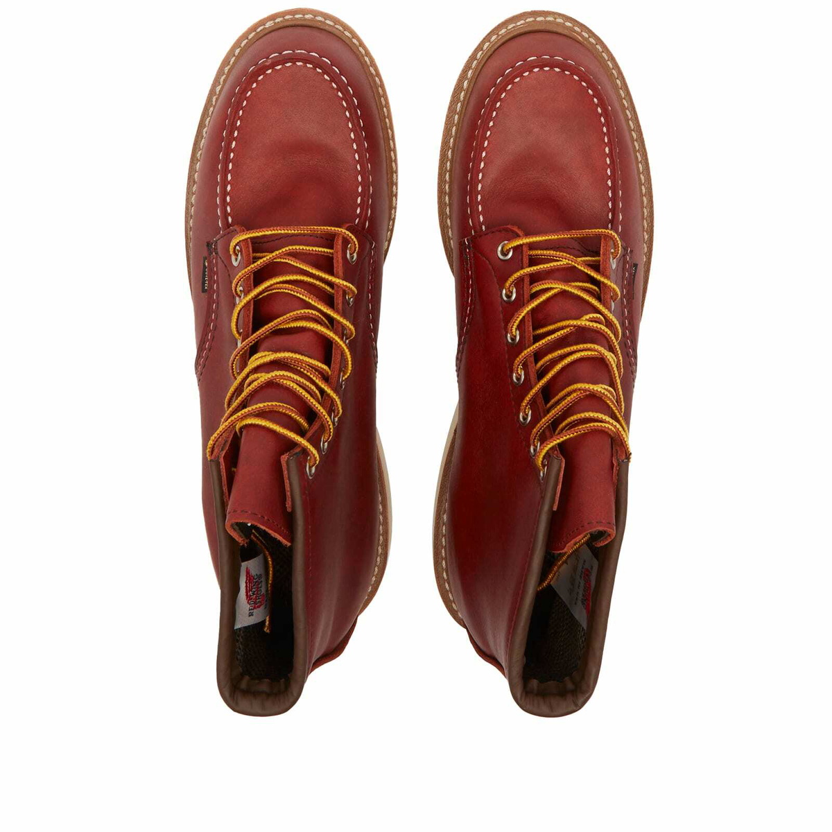 Red Wing Men's 8864 Heritage Work 6" Moc Toe Gore-Tex Boot in Russet ...