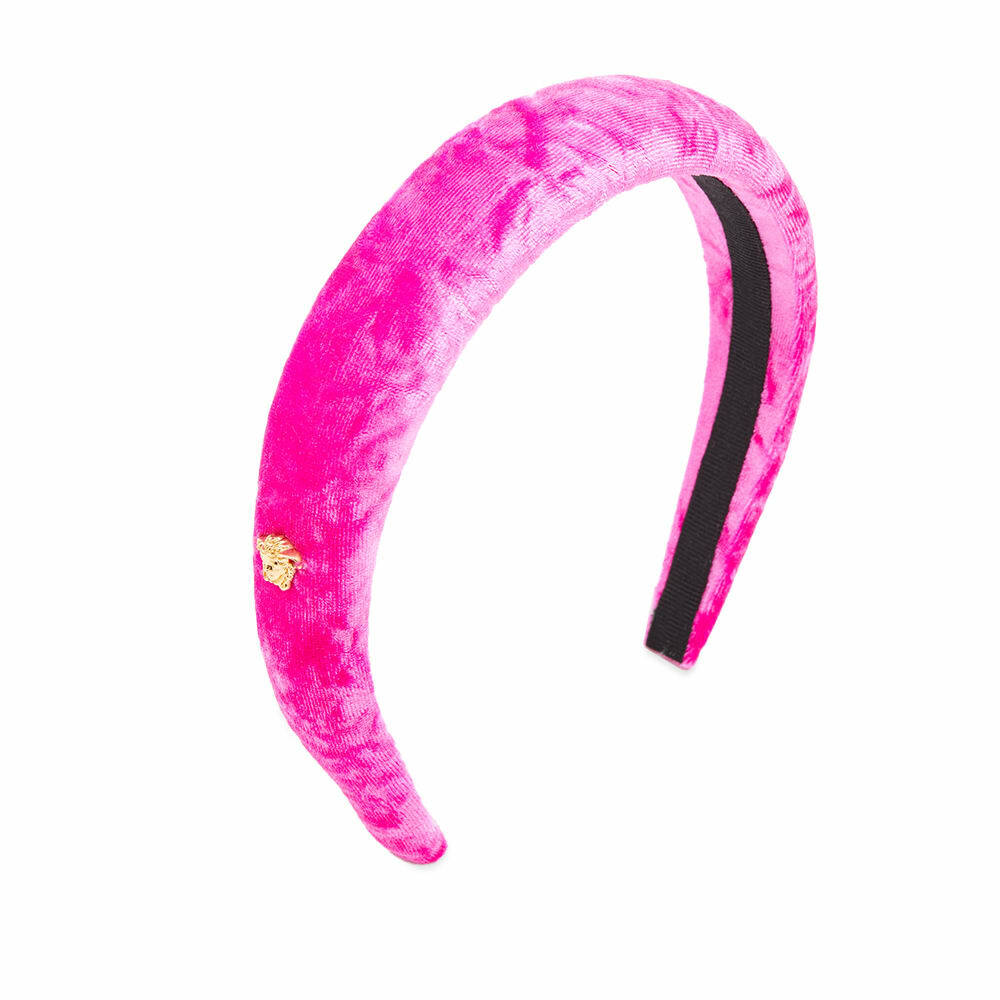 Versace Women's Medusa Logo Headband in Pink Versace