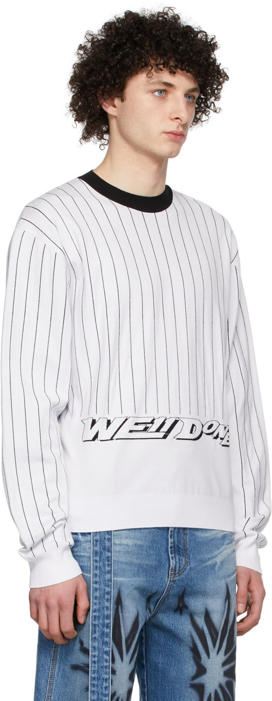 We11done White Rayon Sweater We11done