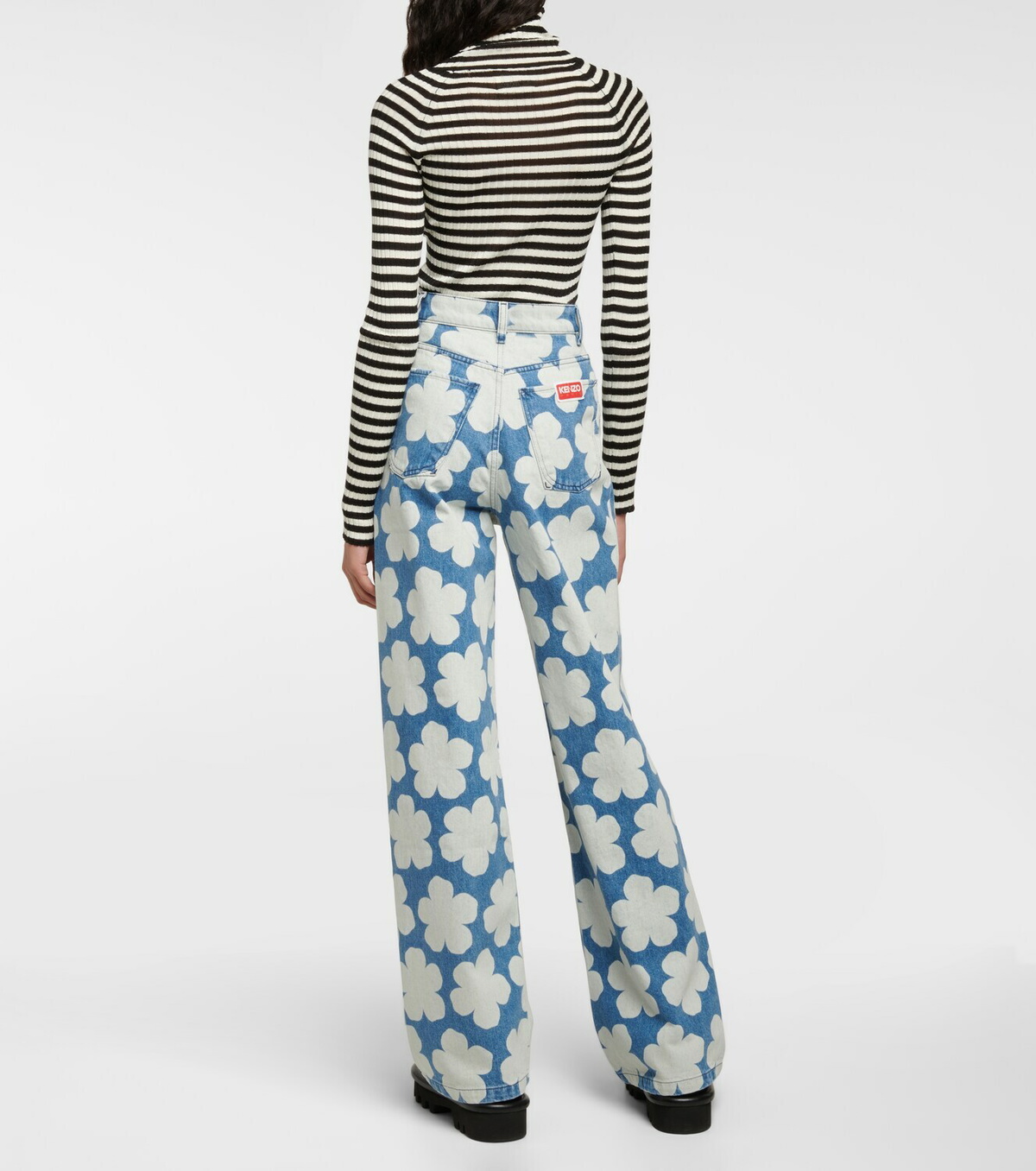 Kenzo - Floral wide-leg jeans Kenzo