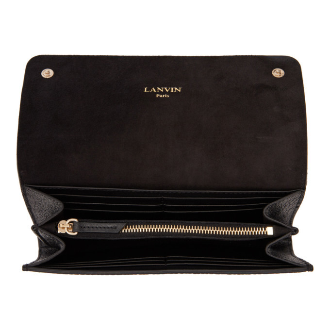 Lanvin Black Longline Wallet Lanvin