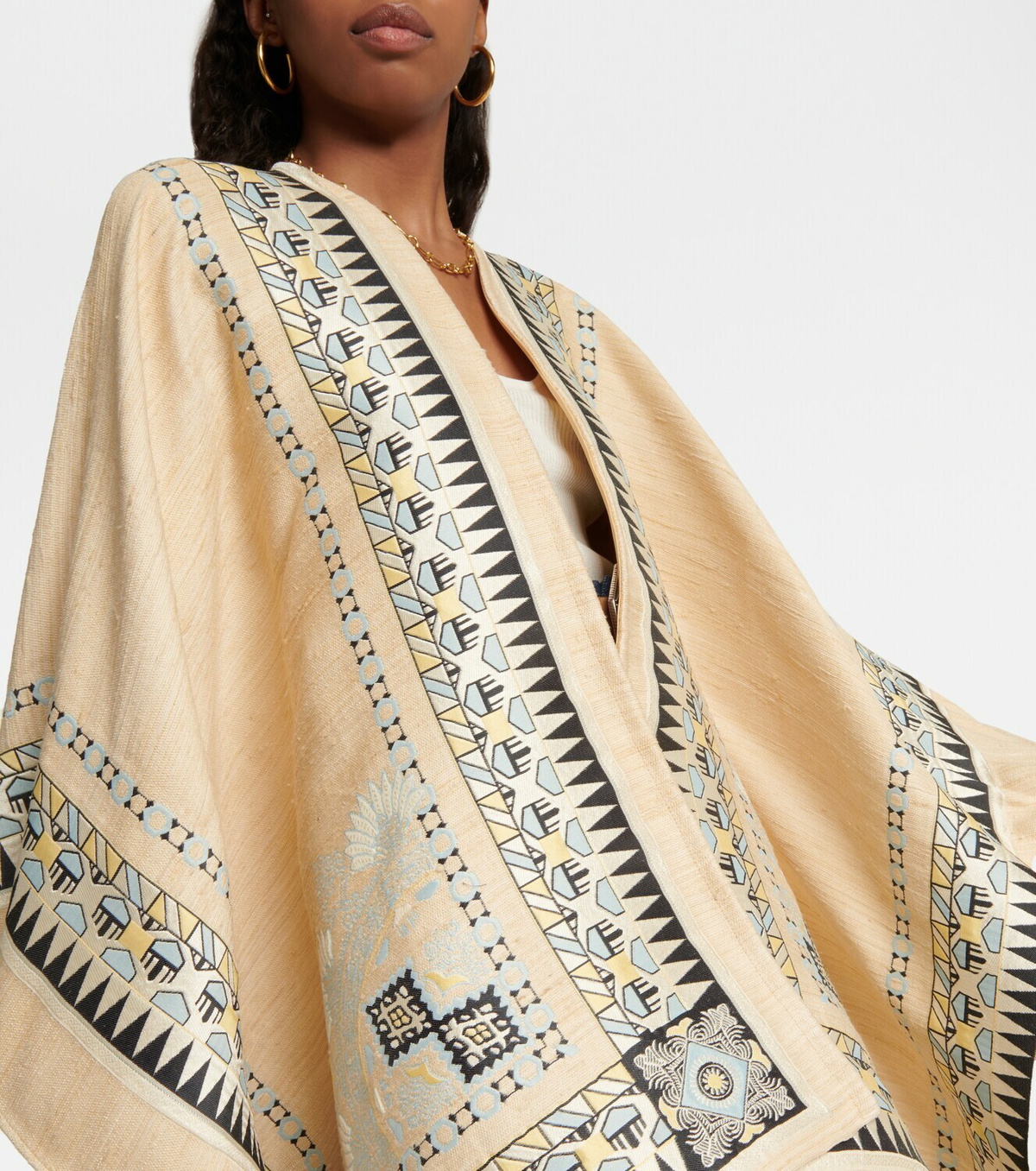 Etro - Jacquard cape Etro