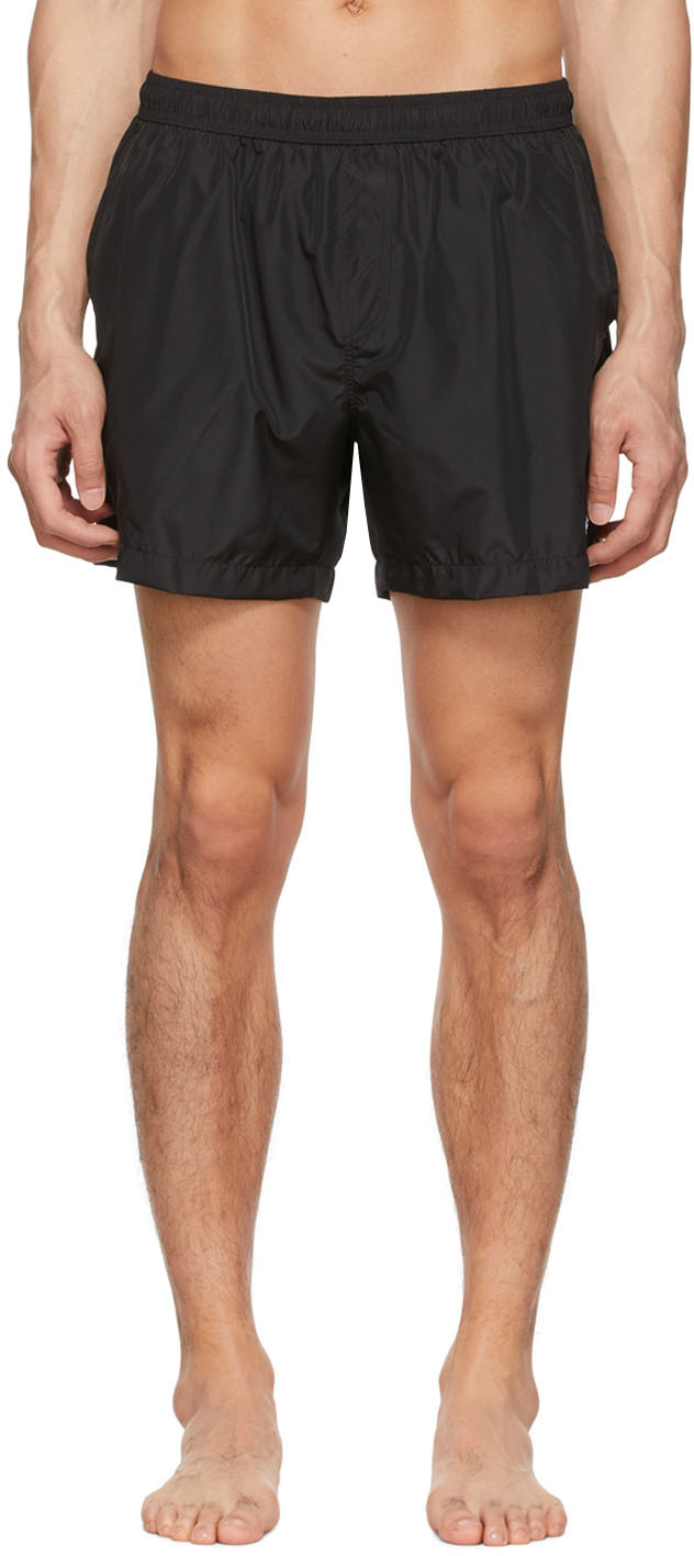Ermenegildo Zegna Black Polyester Swim Shorts Ermenegildo Zegna
