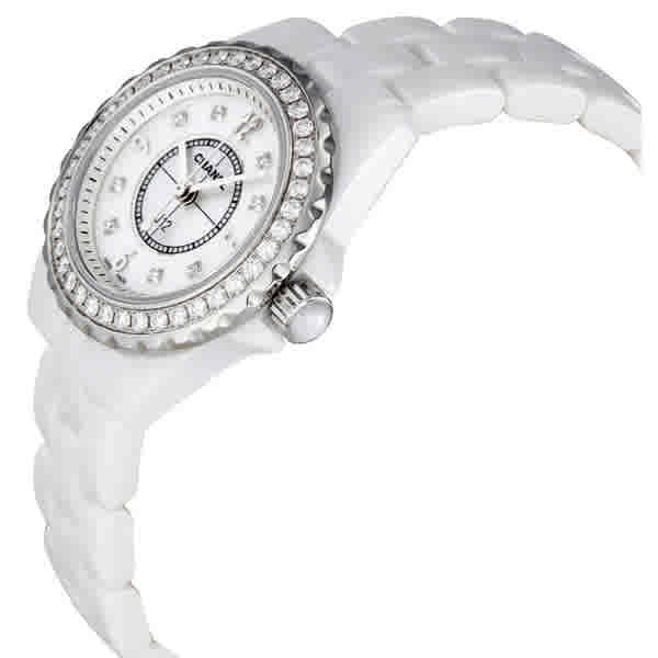 Chanel J12 Mother of Pearl White Ceramic Ladies Watch H2572 Chanel
