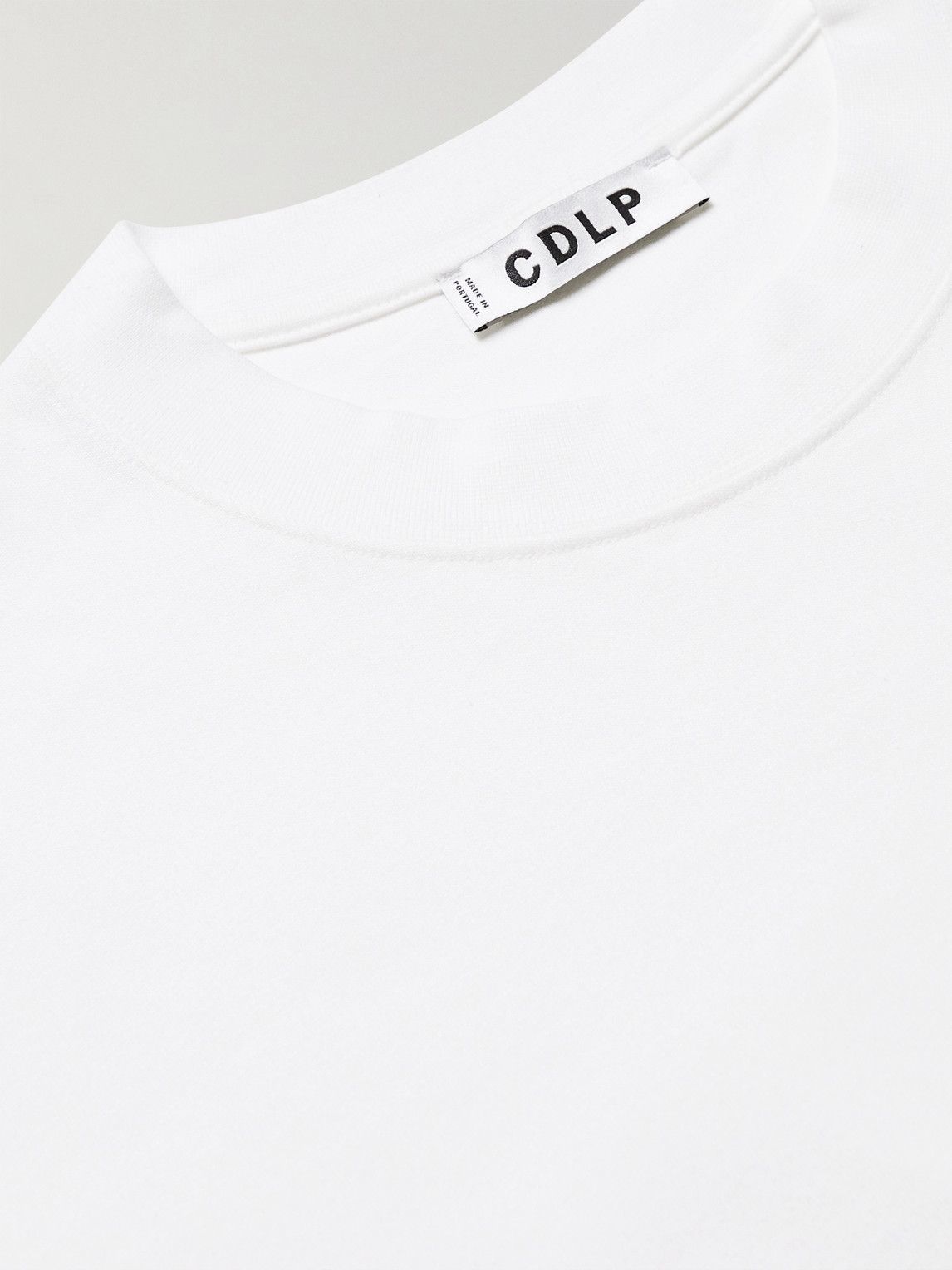 CDLP - Mobilité Logo-Embroidered Cotton-Jersey T-Shirt - White CDLP