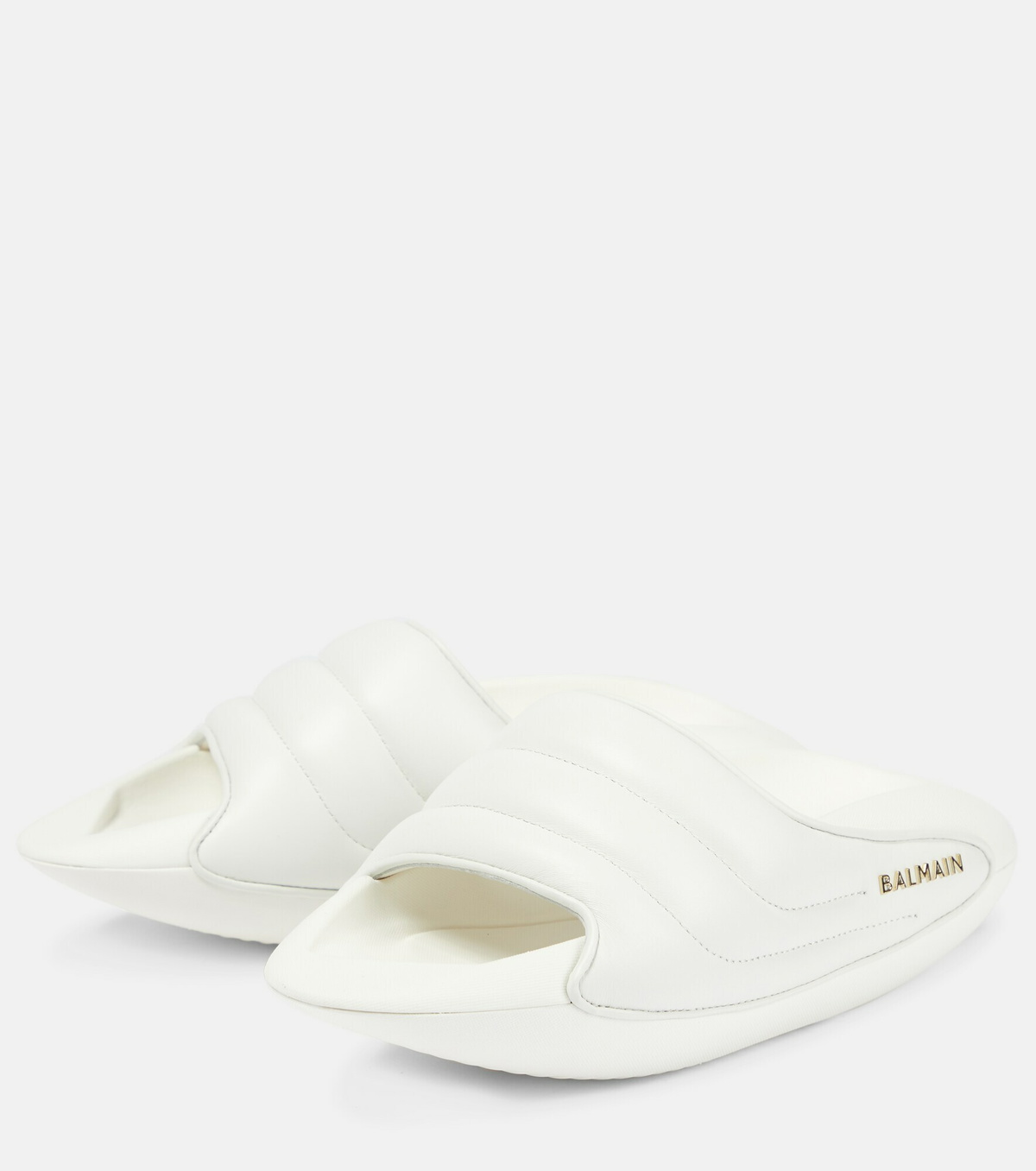 Balmain - B-IT leather platform sandals Balmain