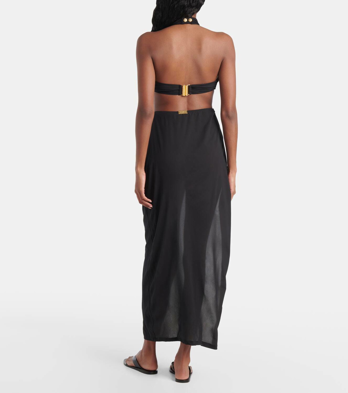 Balmain Draped halterneck bikini top Balmain