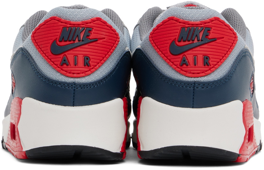 Nike Gray & Red Air Max 90 Sneakers Nike