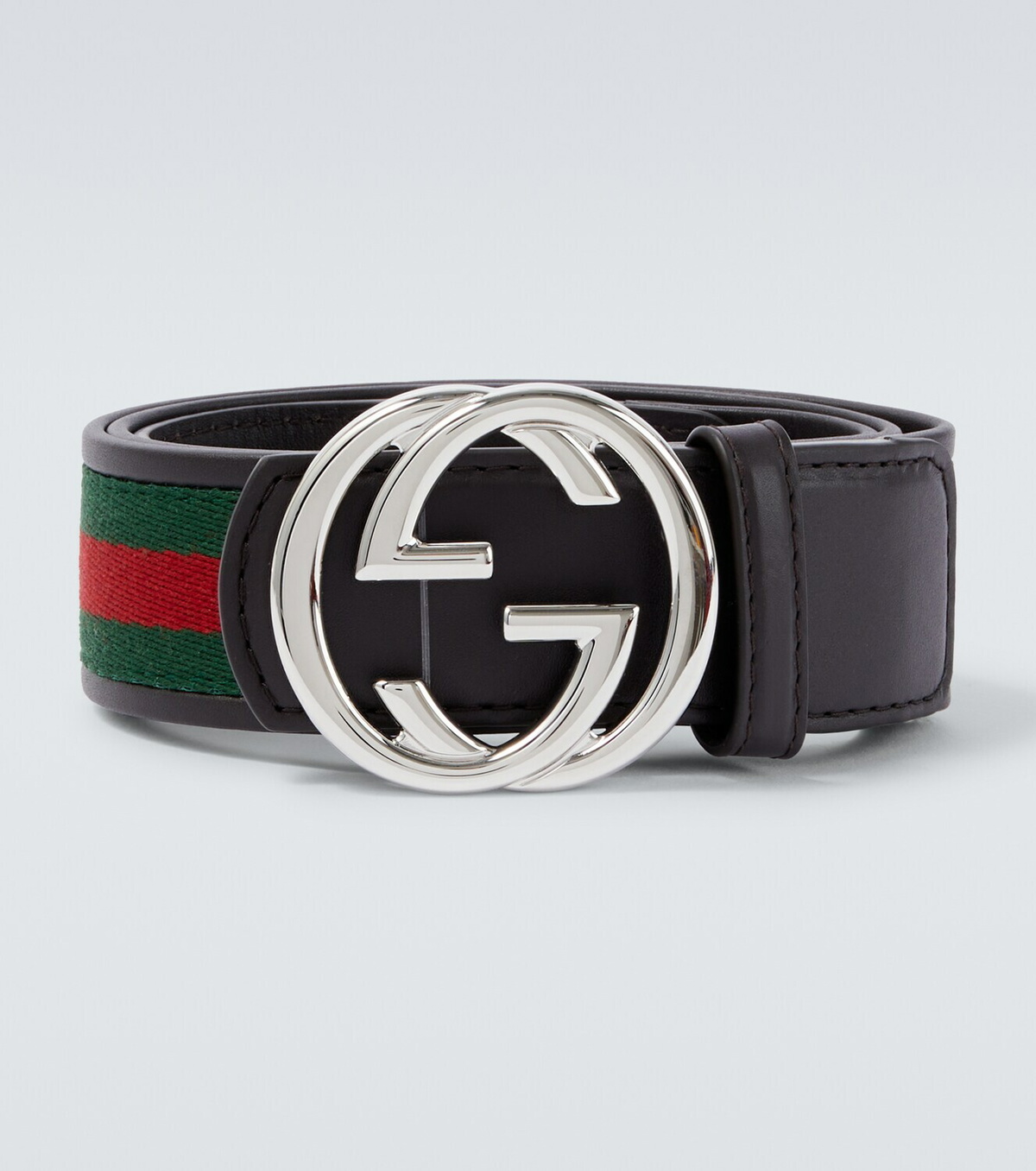 Gucci Interlocking G Web leather belt Gucci