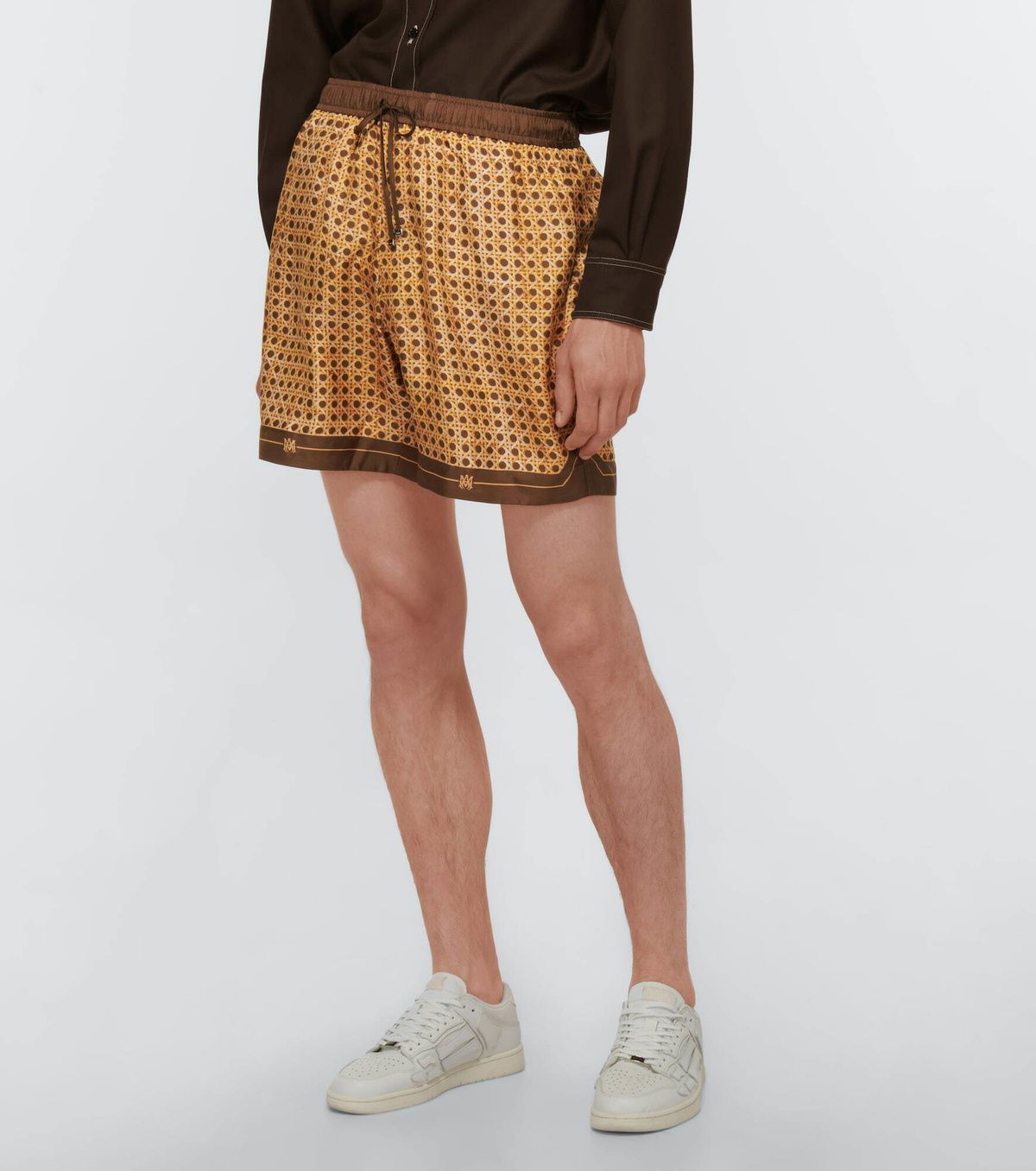 Amiri - Printed silk shorts Amiri