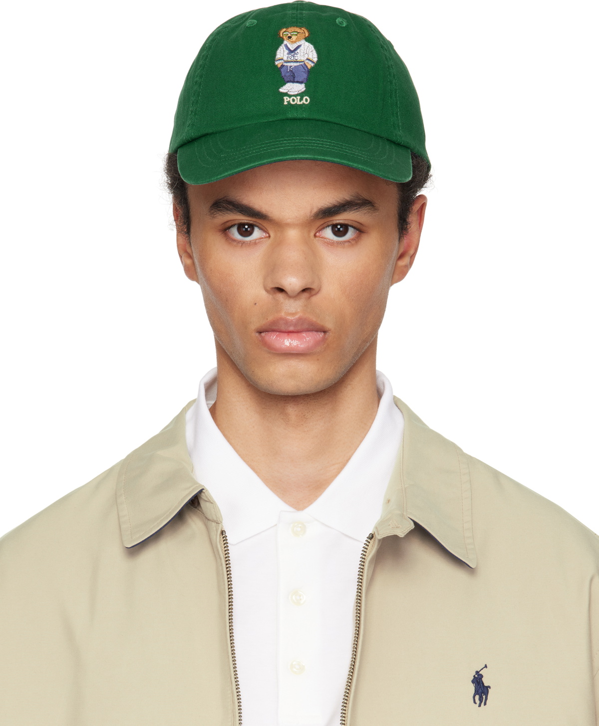 Polo Ralph Lauren Green Polo Bear Twill Ball Cap Polo Ralph Lauren