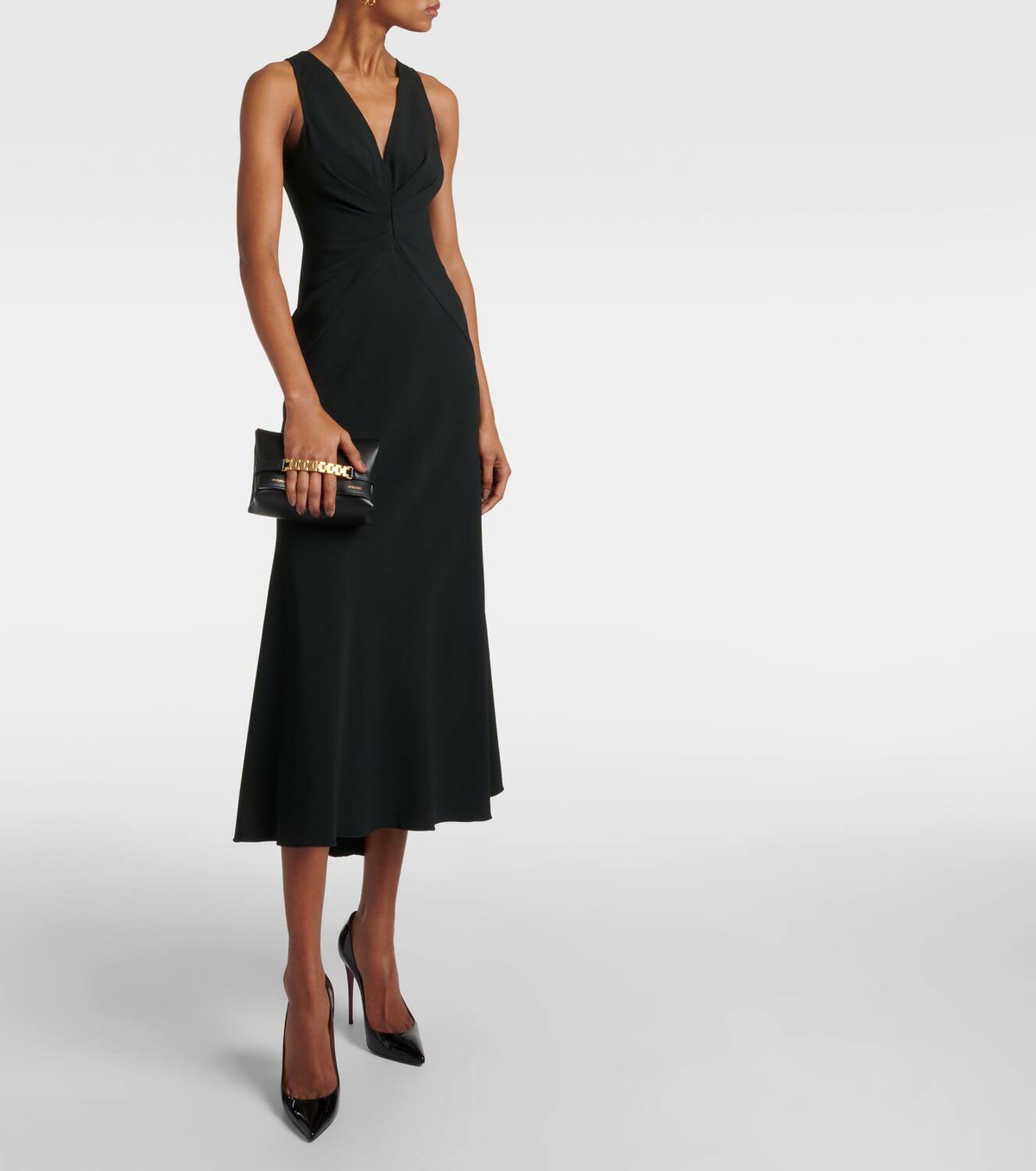 Victoria Beckham Chain Mini leather pouch with strap Victoria Beckham