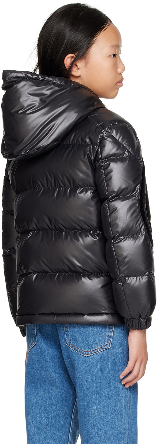Moncler Enfant Kids Black Solander Batman Down Jacket Moncler Enfant