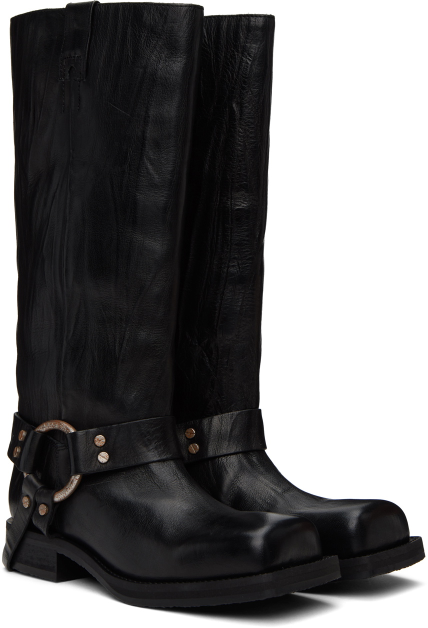 Acne Studios Black Buckle Boots Acne Studios