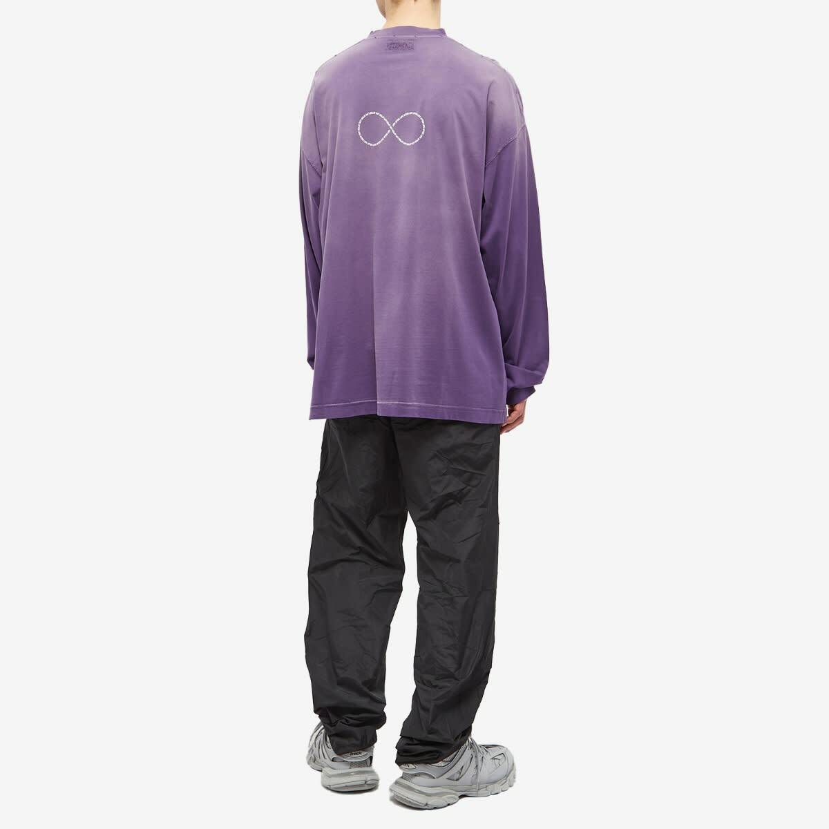 Vetements Men's Long Sleeve Life After Life T-Shirt in Washed Purple ...
