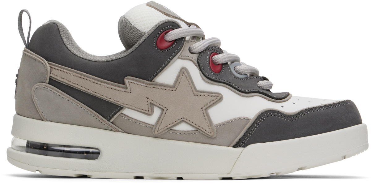 BAPE Gray & White FLIP STA Sneakers A Bathing Ape
