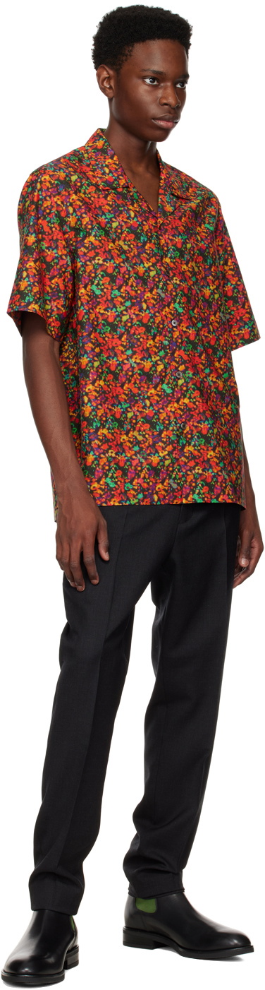 Paul Smith Red Twilight Floral Shirt Paul Smith