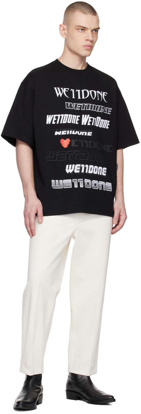 We11done Black Printed T-Shirt We11done