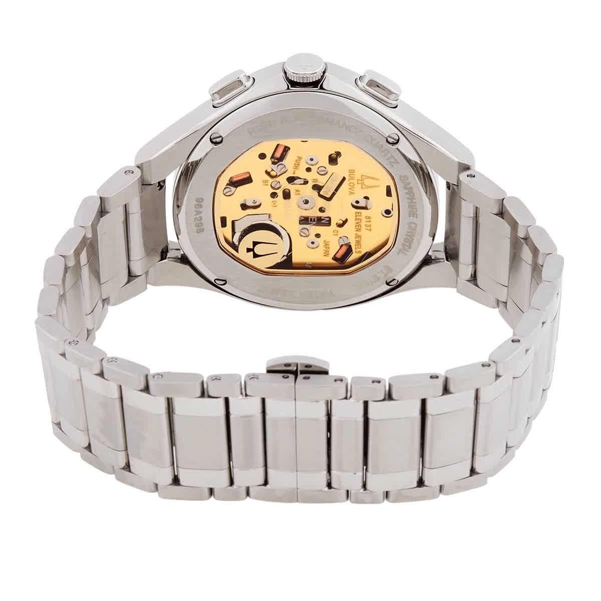 Bulova Curv Chronograph Quartz Grey Dial Mens Watch 96A298 Bulova
