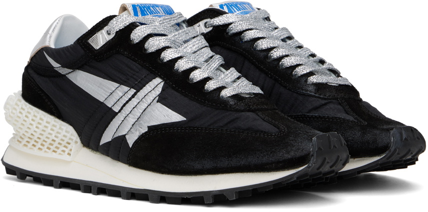 Golden Goose Black & Silver Running Marathon M2000 Sneakers Golden ...