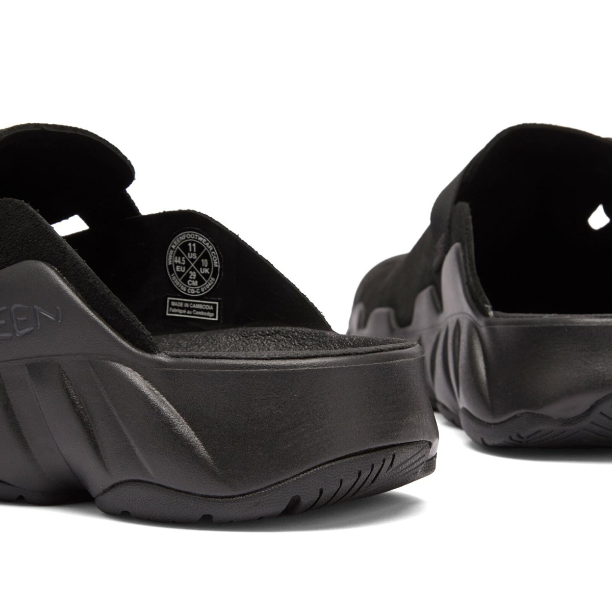 Keen Men's Hyperport Leather Clog in Black/Black KEEN