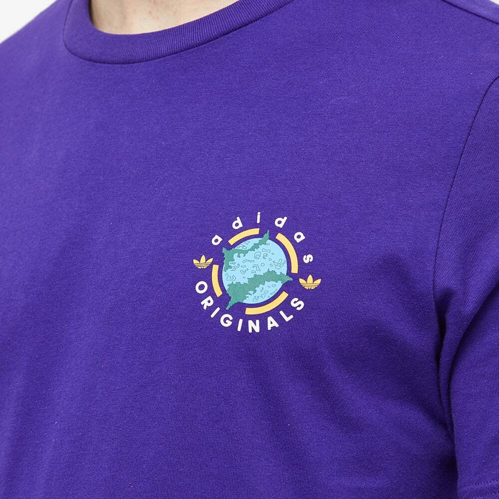 Adidas Men's Wander Hour T-Shirt in Collegiate Purple adidas