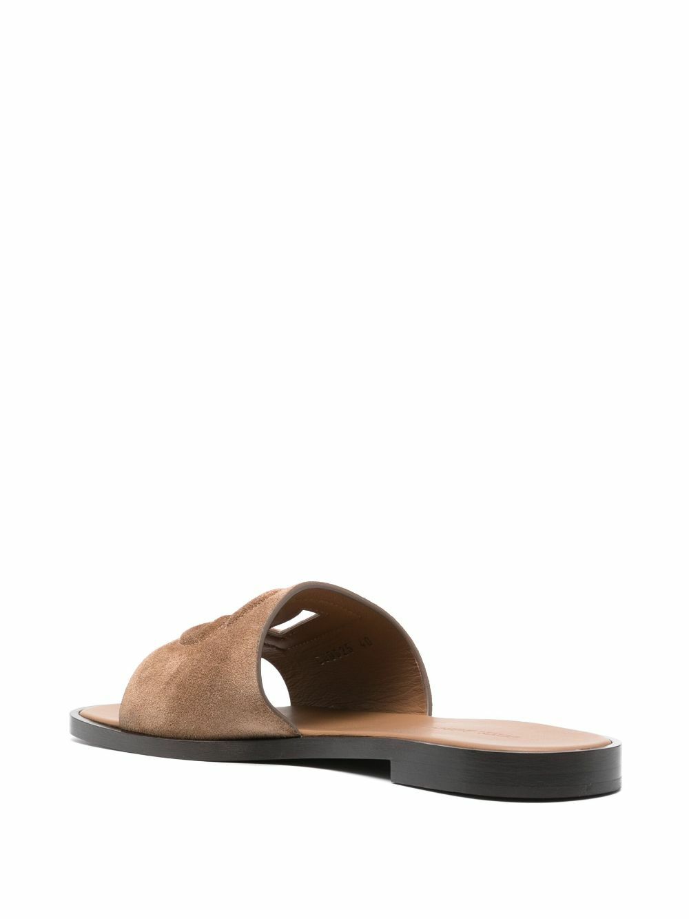 Dolce & Gabbana DG Logo Suede Slides Dolce & Gabbana