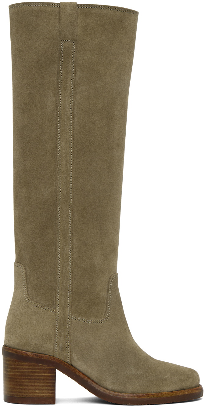 Isabel Marant Taupe Seenia Tall Boots Isabel Marant