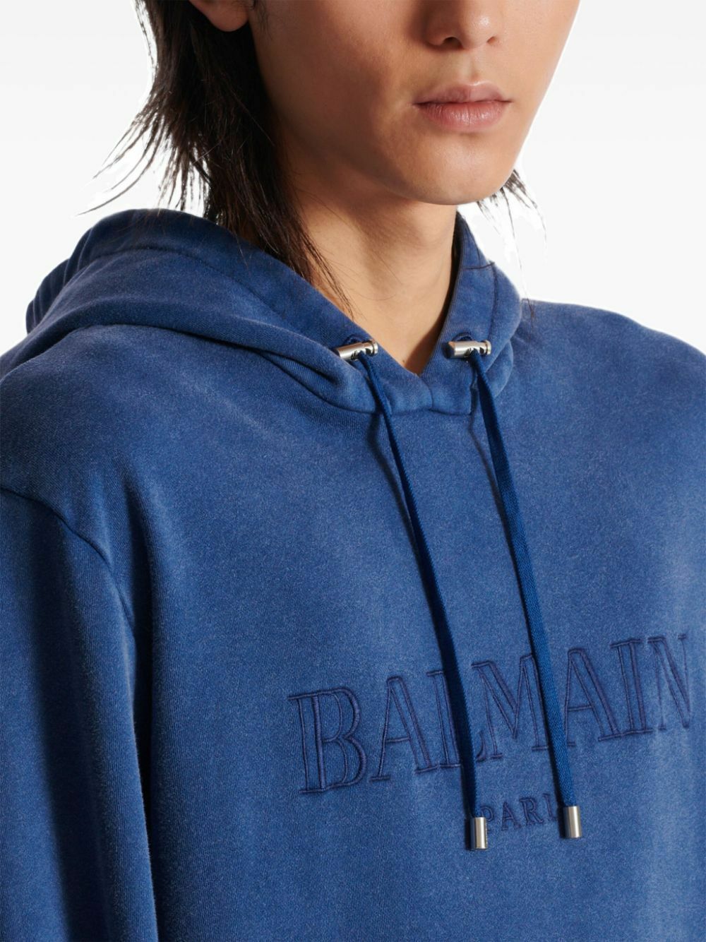 Balmain Logo-Embroidered Hoodie Balmain