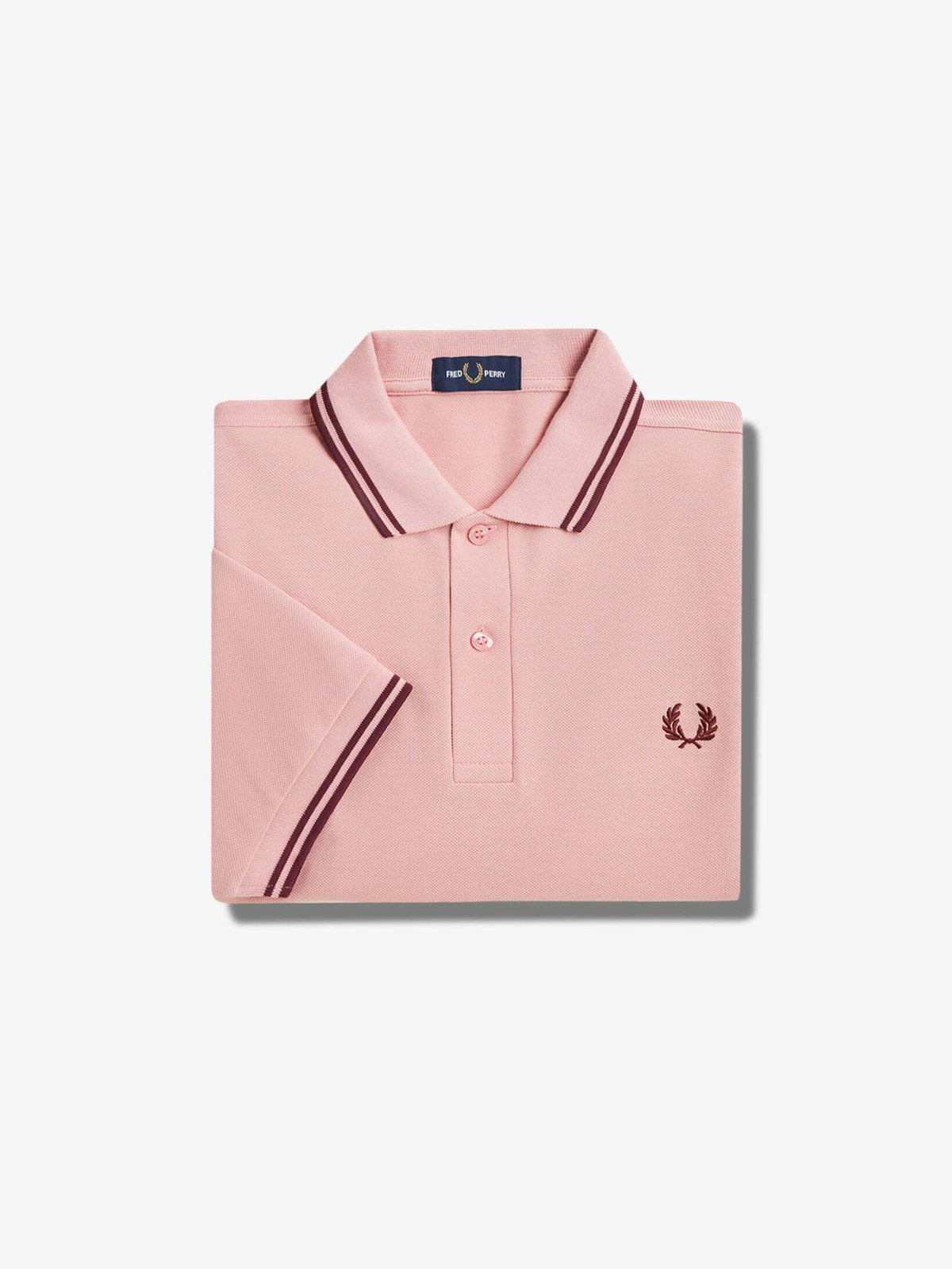 Fred Perry Polo Shirt Pink Mens Fred Perry