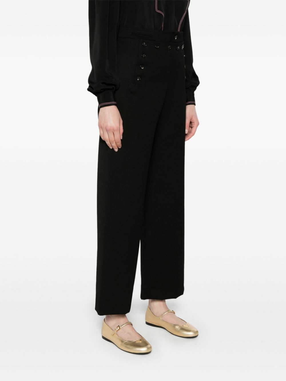 BODE Black Riding Trousers Bode