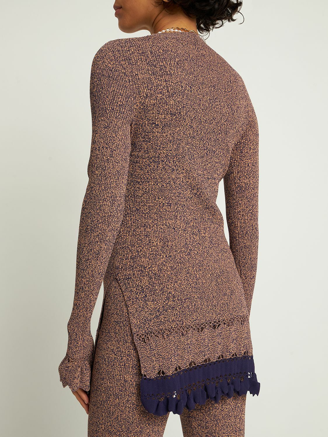ULLA JOHNSON - Katja Knitted Viscose Blend Top Ulla Johnson