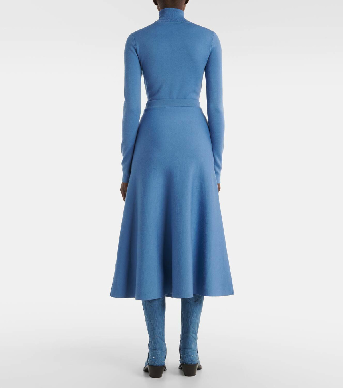 Gabriela Hearst Freddie wool, cashmere, and silk midi skirt Gabriela Hearst