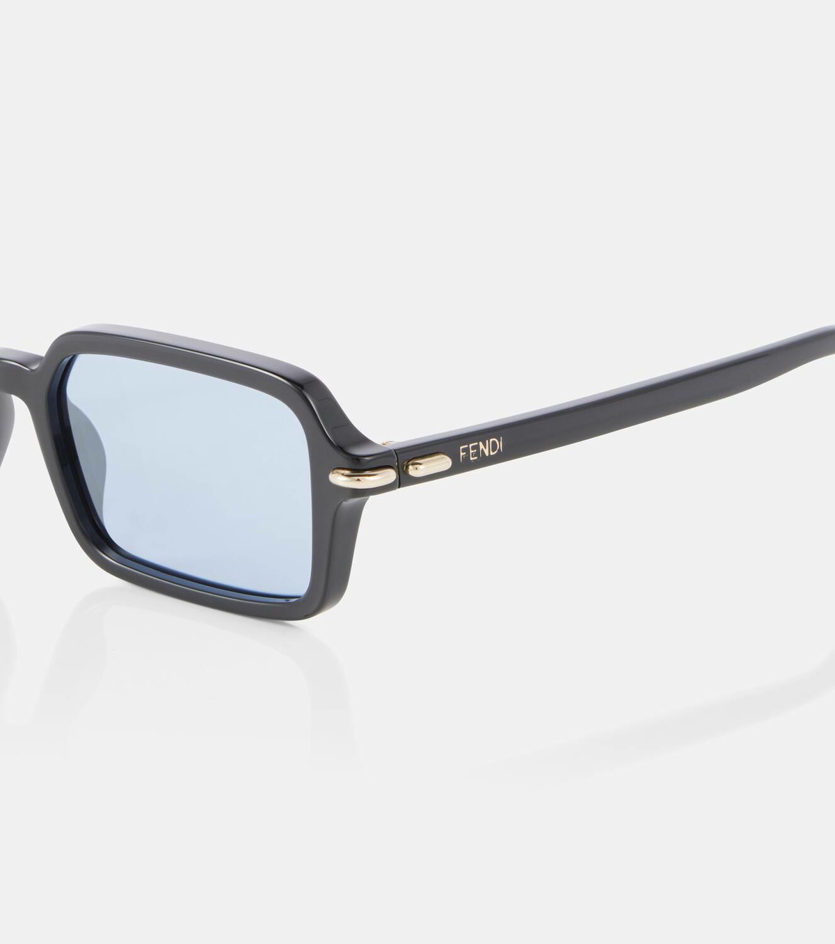 Fendi Fendi First embellished rectangular sunglasses Fendi
