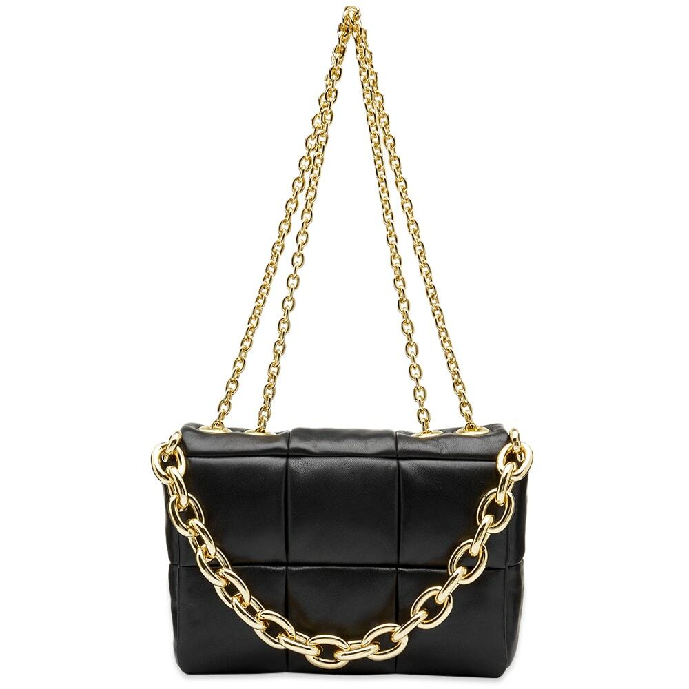 Stand Studio Women's Holly Leather Bag in Black/Gold Stand Studio