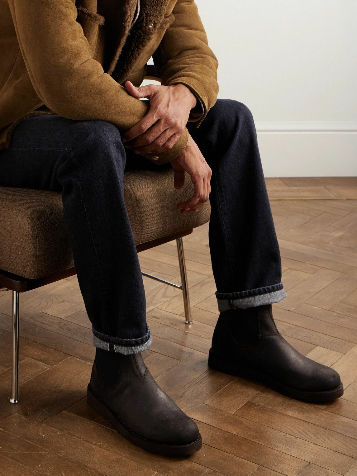 Sebago - Yansa Waxed-Suede Chelsea Boots - Brown Sebago