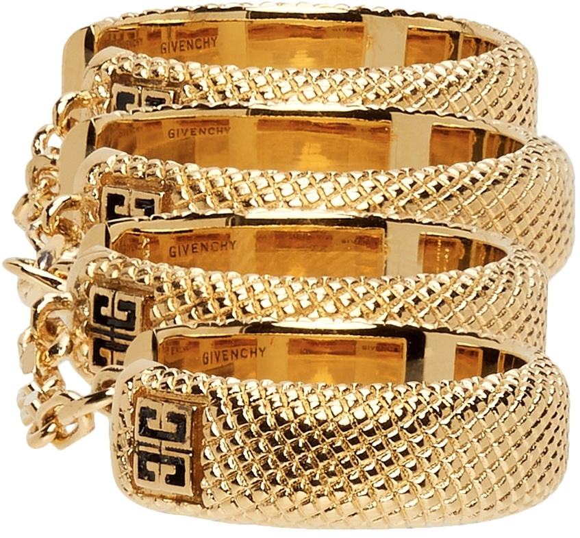 Givenchy Gold Lock Ring Givenchy