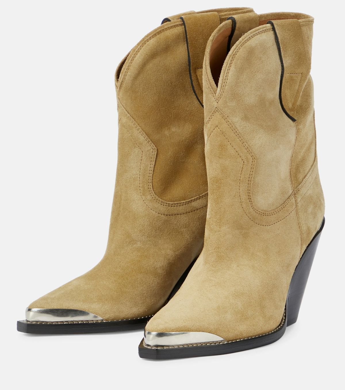 Isabel Marant - Leyane suede cowboy boots Isabel Marant
